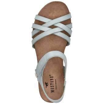 Mustang Sandale in türkis ️ | Schuhcenter.de